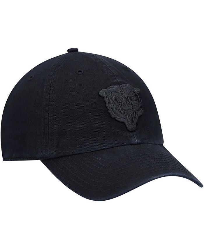'47 Brand Men's Black Chicago Bears Team Tonal Clean Up Adjustable Hat ...