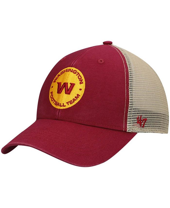 '47 Brand Men's Burgundy Washington Football Team Flagship MVP Snapback ...