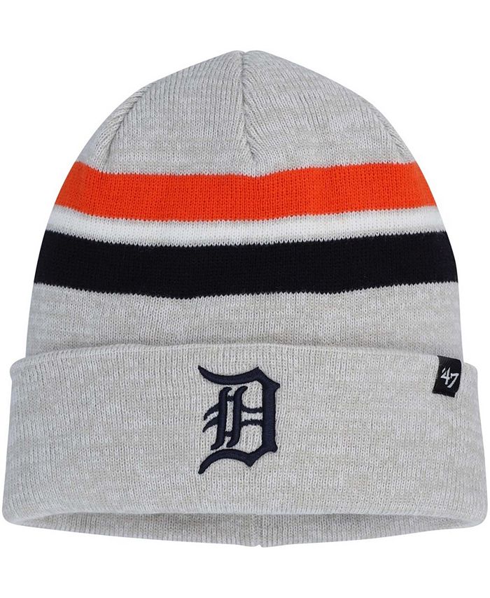'47 Brand Men's Gray Detroit Tigers Monhegan Cuffed Knit Hat - Macy's