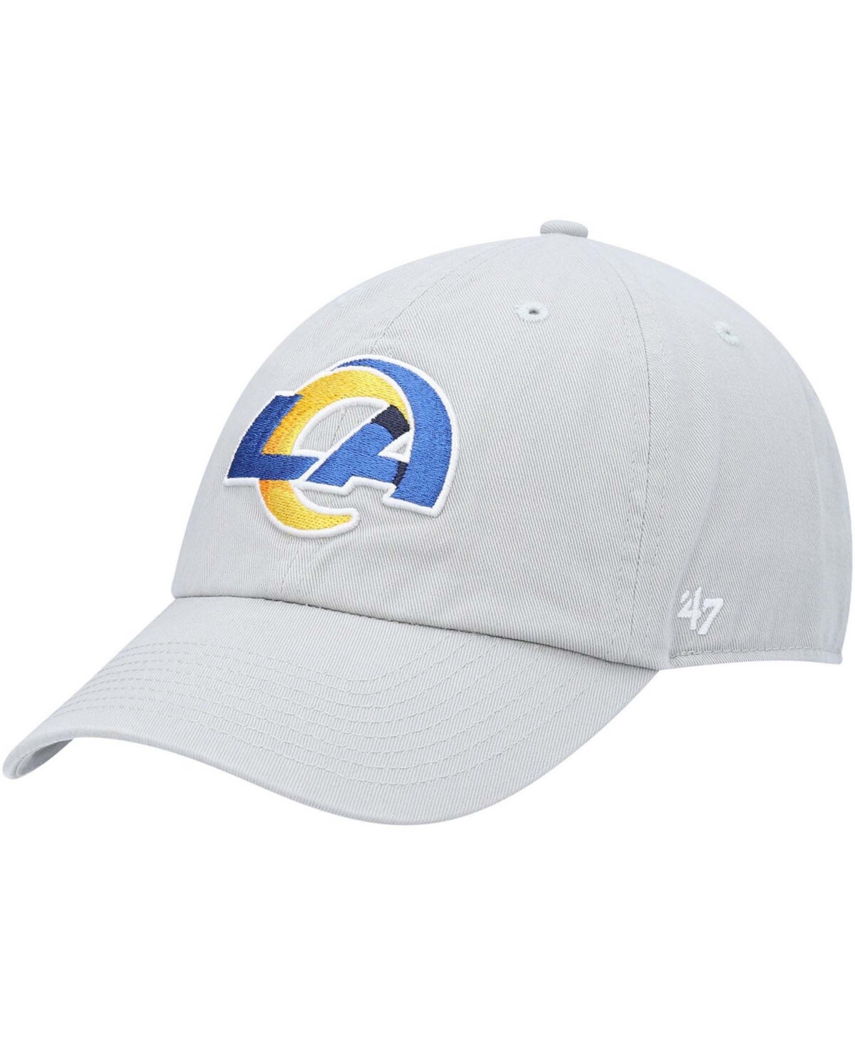 Click here for Mens Gray Los Angeles Rams Clean Up Adjustable Hat... prices