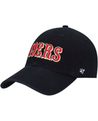 Men's Black San Francisco 49Ers Clean Up Script Adjustable Hat - Macy's