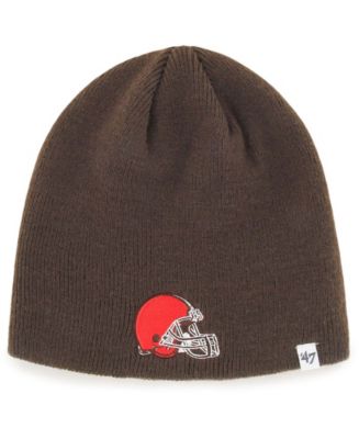 Men's Brown Cleveland Browns Primary Logo Knit Beanie - Macy's