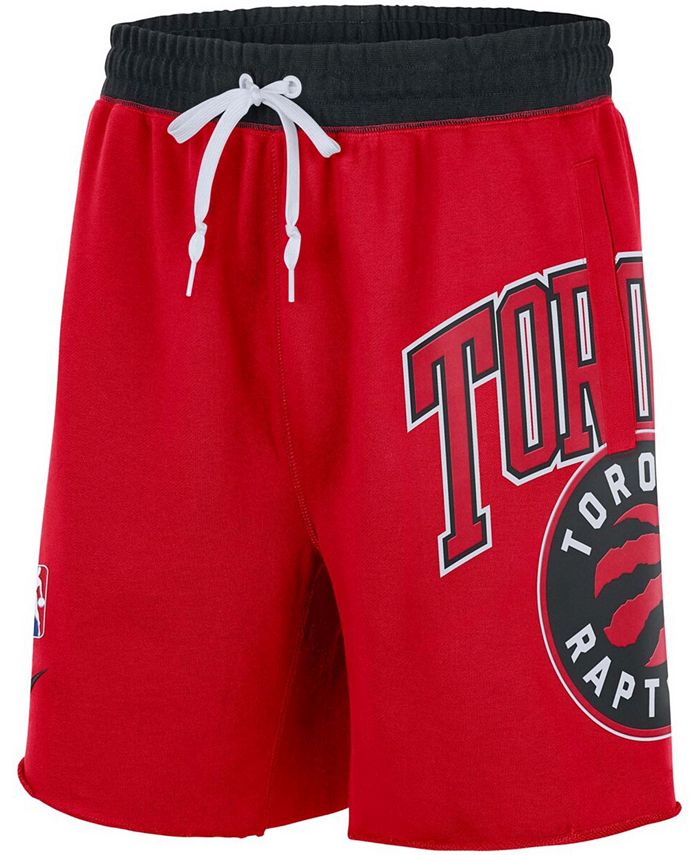 Nike Men's Red Toronto Raptors 75th Anniversary Courtside Fleece Shorts ...