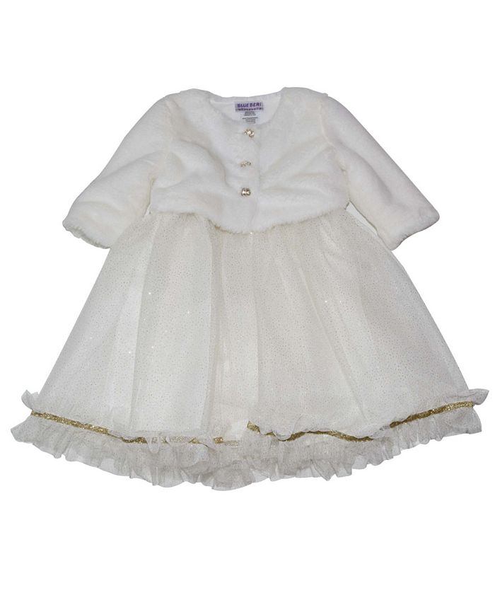 Blueberi Boulevard Baby Girls Tweed Dress and Jacket, 2 Piece Set - Macy's