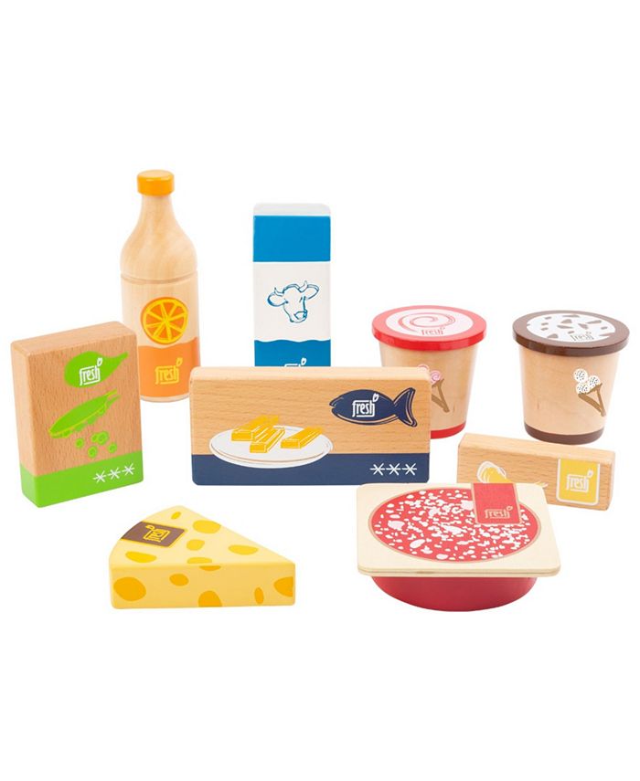 Legler USA Small Foot Wooden Toys Cold and Frozen Products Playset, 9 ...