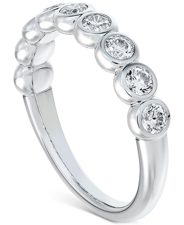 De Beers Forevermark Diamond Bezel Diamond Stackable Ring (3/4 ct. t.w ...
