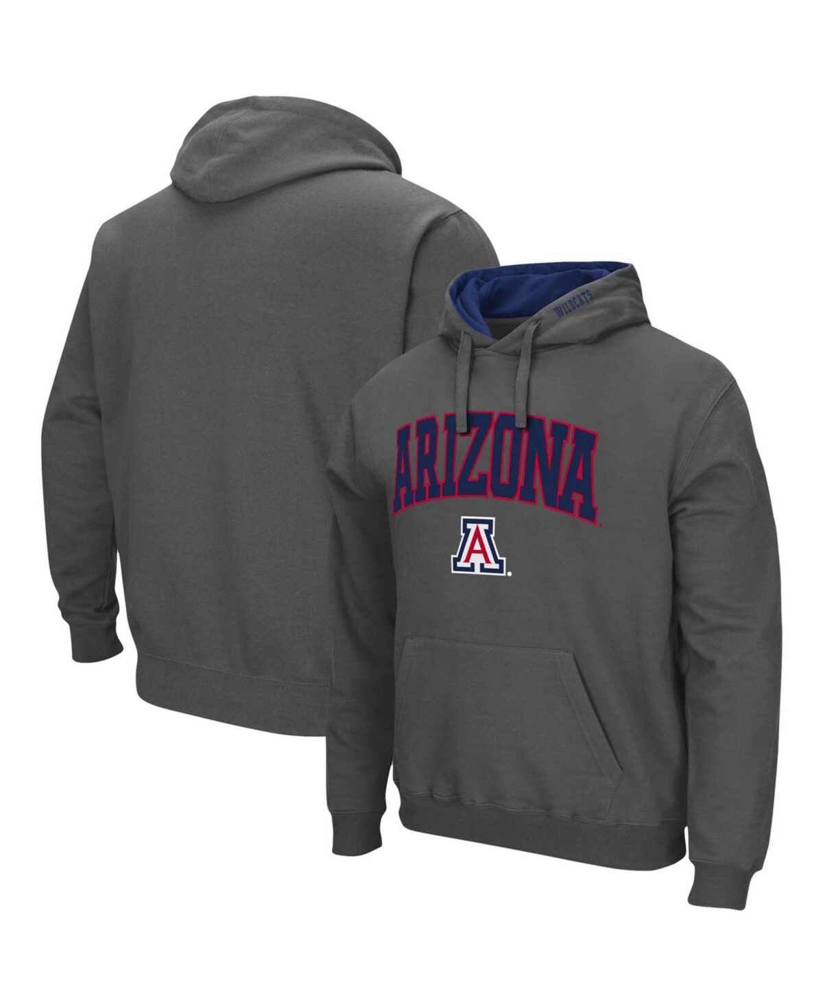Click here for Mens Charcoal Arizona Wildcats Arch Logo 3.0 Pullo... prices