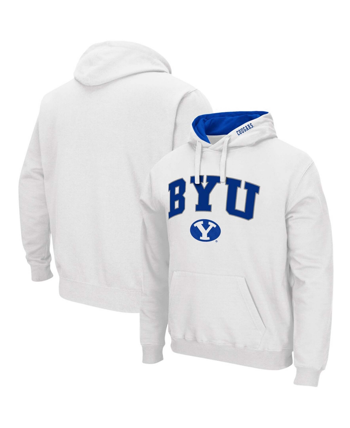 Click here for Mens Colosseum Byu Cougars Arch and Logo 3.0 Pullo... prices
