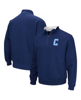 Men's Navy Columbia University Tortugas Team Logo Quarter-Zip Jacket ...