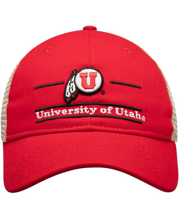 Game Men's Red Utah Utes Split Bar Trucker Adjustable Hat - Macy's