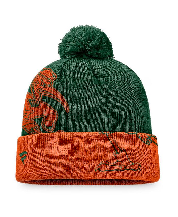 Fanatics Men's Green and Orange Miami Hurricanes Block Party Cuffed ...