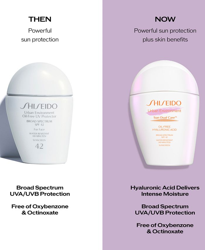Shiseido Urban Environment Sunscreen With Hyaluronic Acid Collection ...