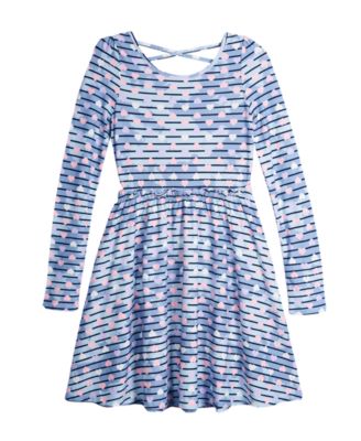 Epic Threads Big Girls Heart Stripe Skater Dress, Created For Macy's ...