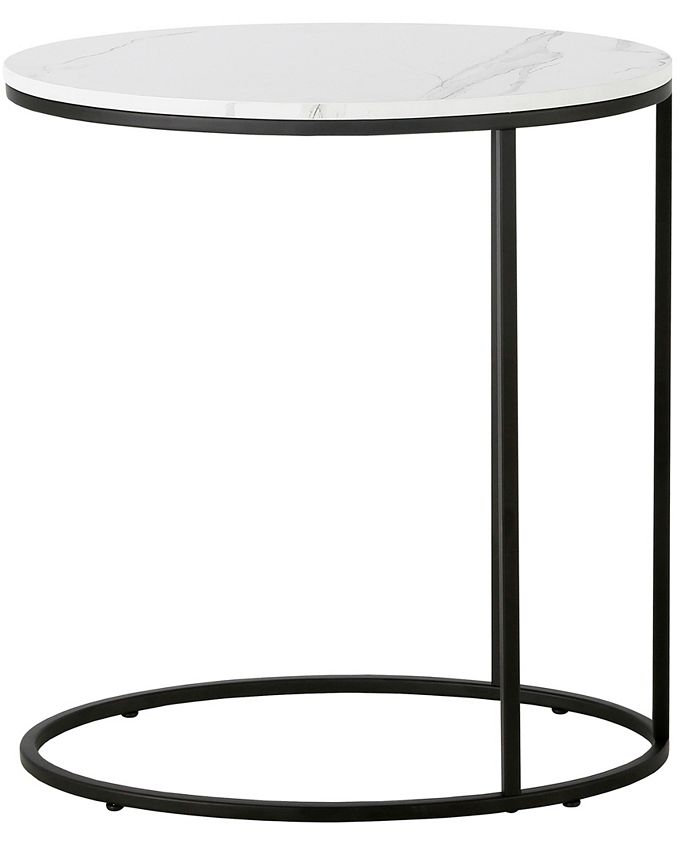 Hudson & Canal Enzo Side Table, 20" x 12" - Macy's