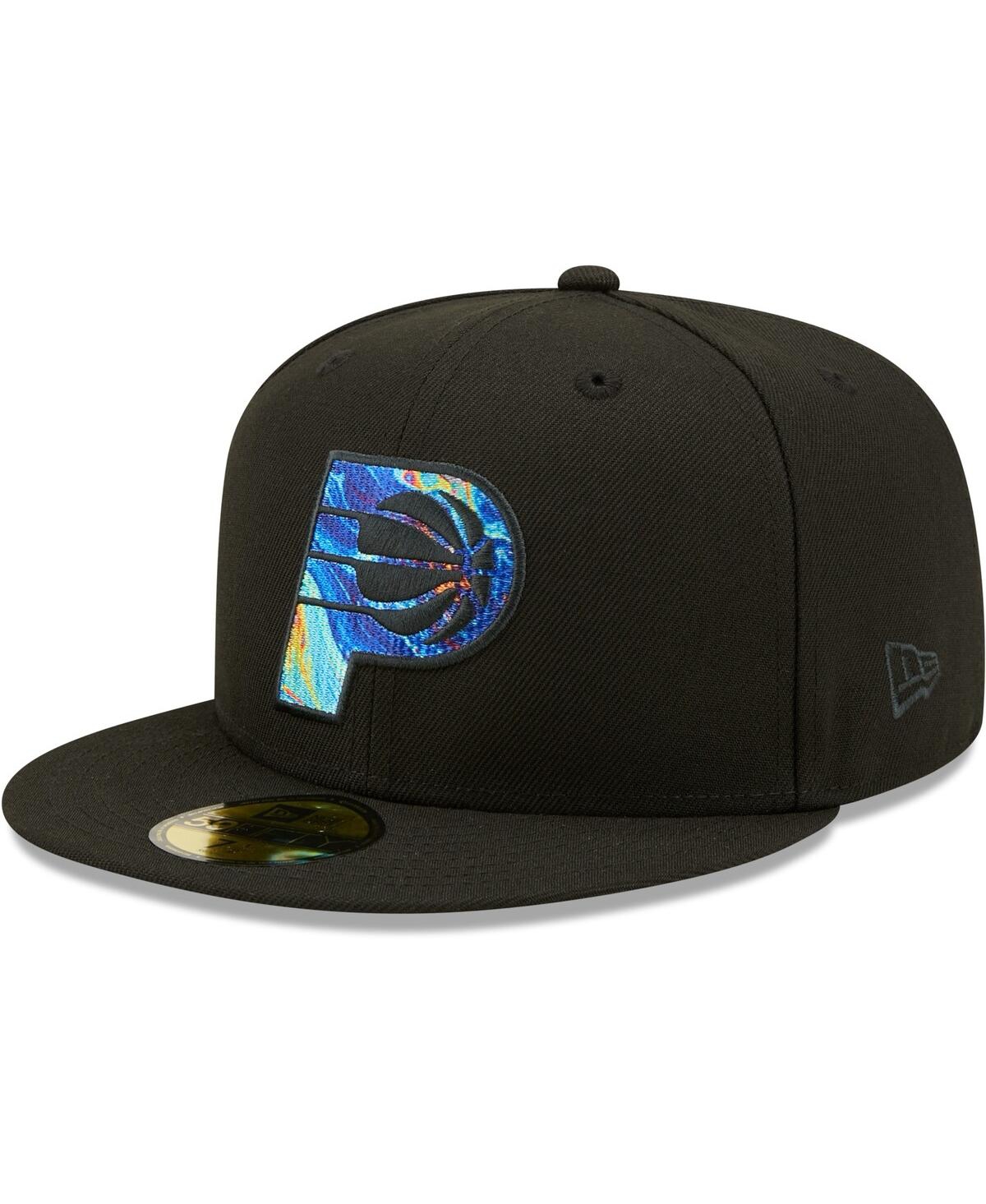 New Era Men's Black Indiana Pacers Oil Dye 59fifty Fitted Hat | ModeSens