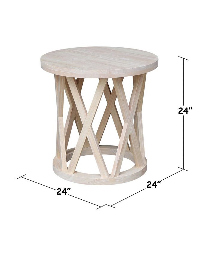 International Concepts Round Ceylon End Table - Macy's
