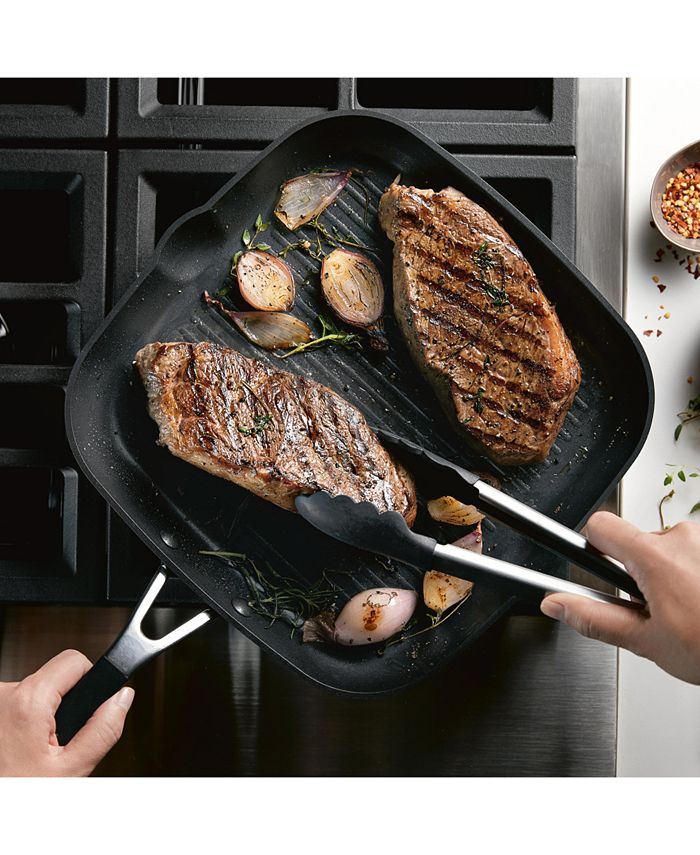 KitchenAid Hard Anodized 11.25" Square Grill Pan - Macy's