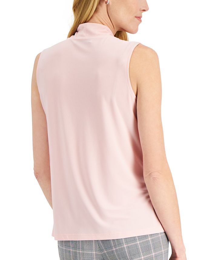 Kasper Petite Knot-Neck Sleeveless Top - Macy's