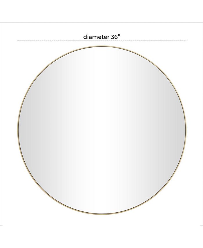 Rosemary Lane Wood Contemporary Wall Mirror - Macy's