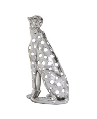 Glam Leopard Sculpture, 16" x 7" - Macy's