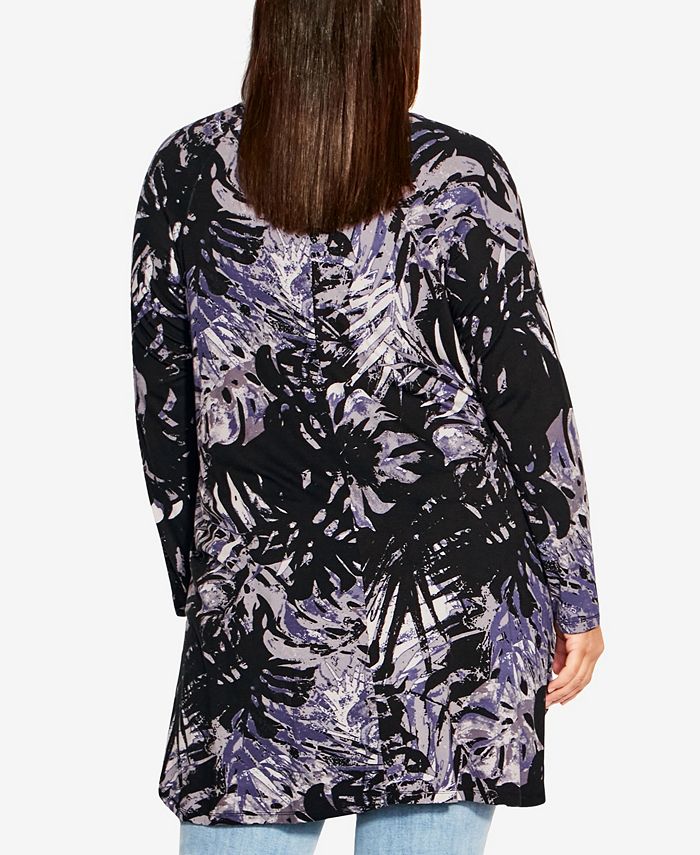 Avenue Plus Size Clare Print Tunic Top & Reviews - Tops - Plus Sizes ...