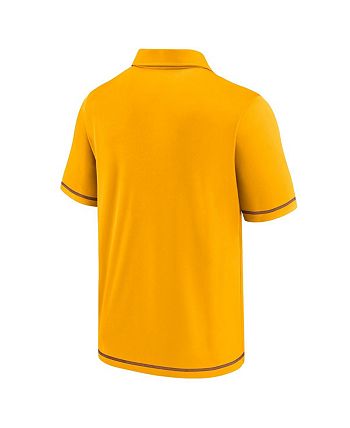 Fanatics Men's Gold-Tone Los Angeles Lakers Primary Logo Polo Shirt ...