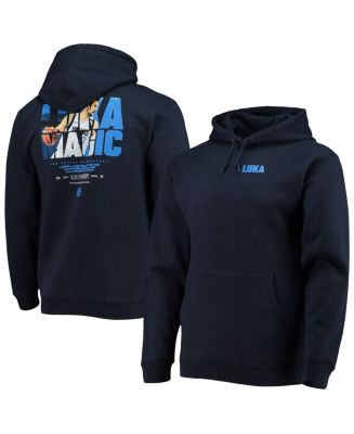 Men's Luka Doncic Dallas Mavericks Navy Check the Credits Pullover ...