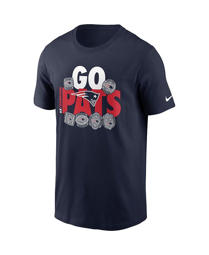Nike Men's New England Patriots Hometown Collection 6x T-Shirt - Macy's