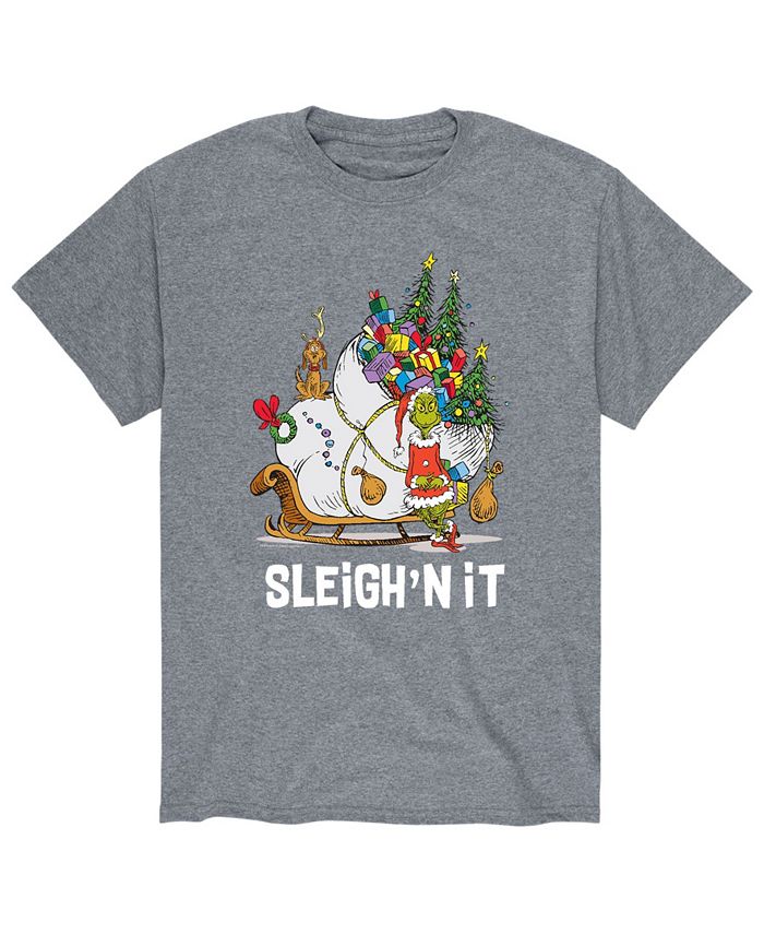 AIRWAVES Men's Dr. Seuss The Grinch Sleigh'n It T-shirt - Macy's