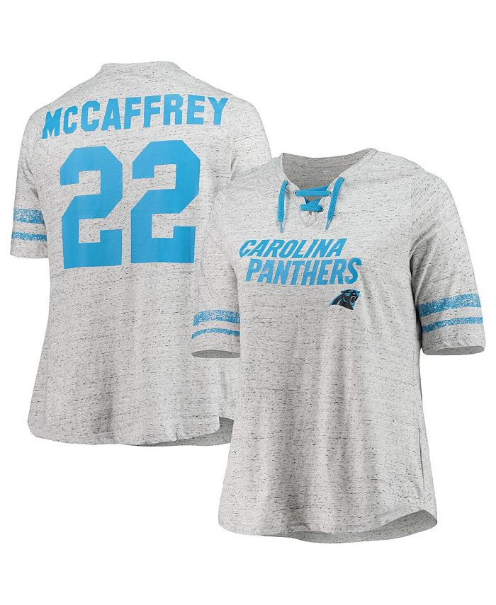Fanatics Women's Christian McCaffrey Heathered Gray Carolina Panthers ...