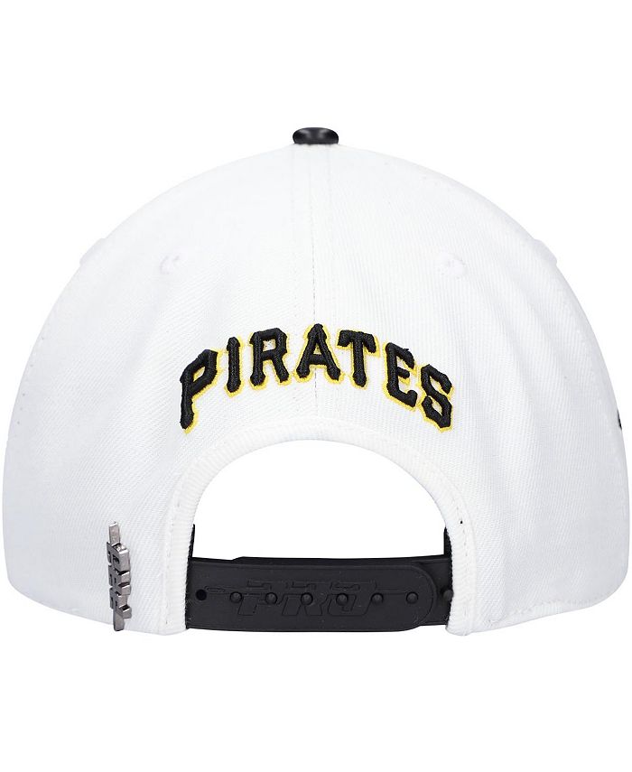 Pro Standard Men's White and Black Pittsburgh Pirates Logo Snapback Hat ...