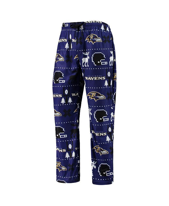 FOCO Men's Purple Baltimore Ravens Wordmark Ugly Pajama Set - Macy's