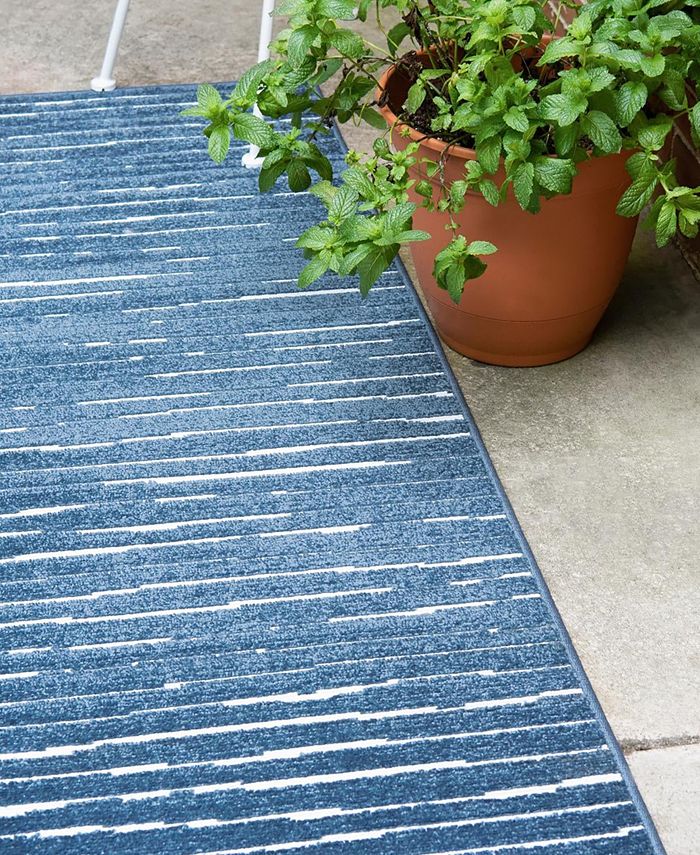 Sabrina Soto Outdoor Ola 2' x 8' Runner Area Rug - Macy's