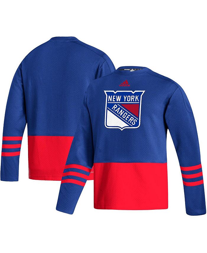 adidas Men's Royal New York Rangers Logo Aeroready Pullover Sweater ...