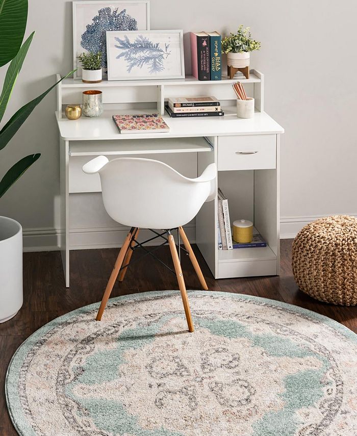 Bayshore Home Dodds Merakli 7'10" x 7'10" Round Area Rug - Macy's