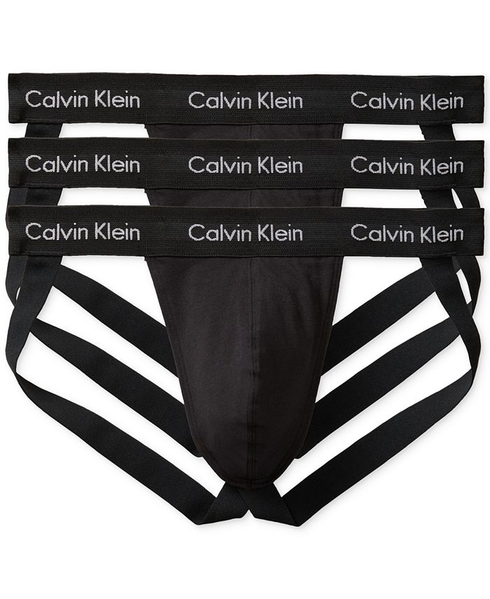 Calvin Klein Men's 3-Pack Cotton Stretch Jock Straps Underwear - Macy's