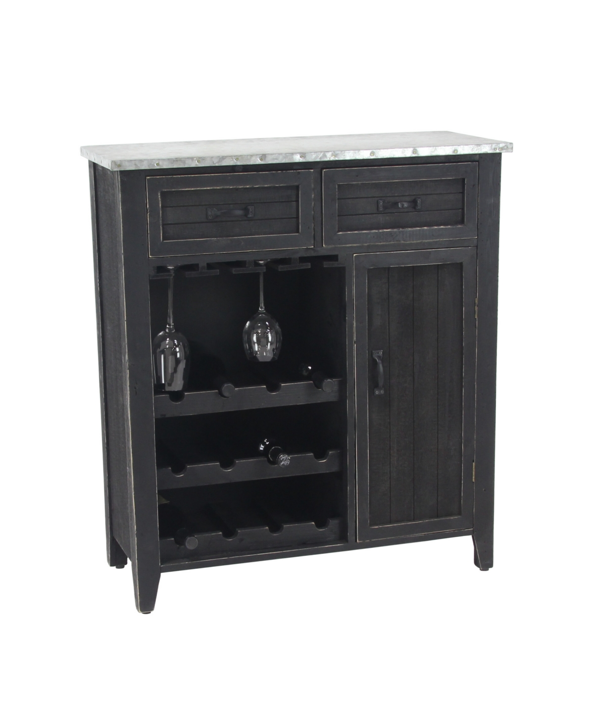 Click here for Farmhouse Wood Wine Storage - Black prices
