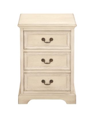 Cream Wood Traditional Accent Table - Macy's