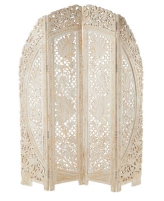 Mango Wood Eclectic Room Divider Screen - Macy's