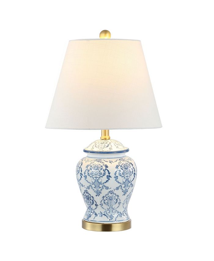 Jonathan Y Juliana Traditional Classic Chinoiserie Ceramic LED Table ...