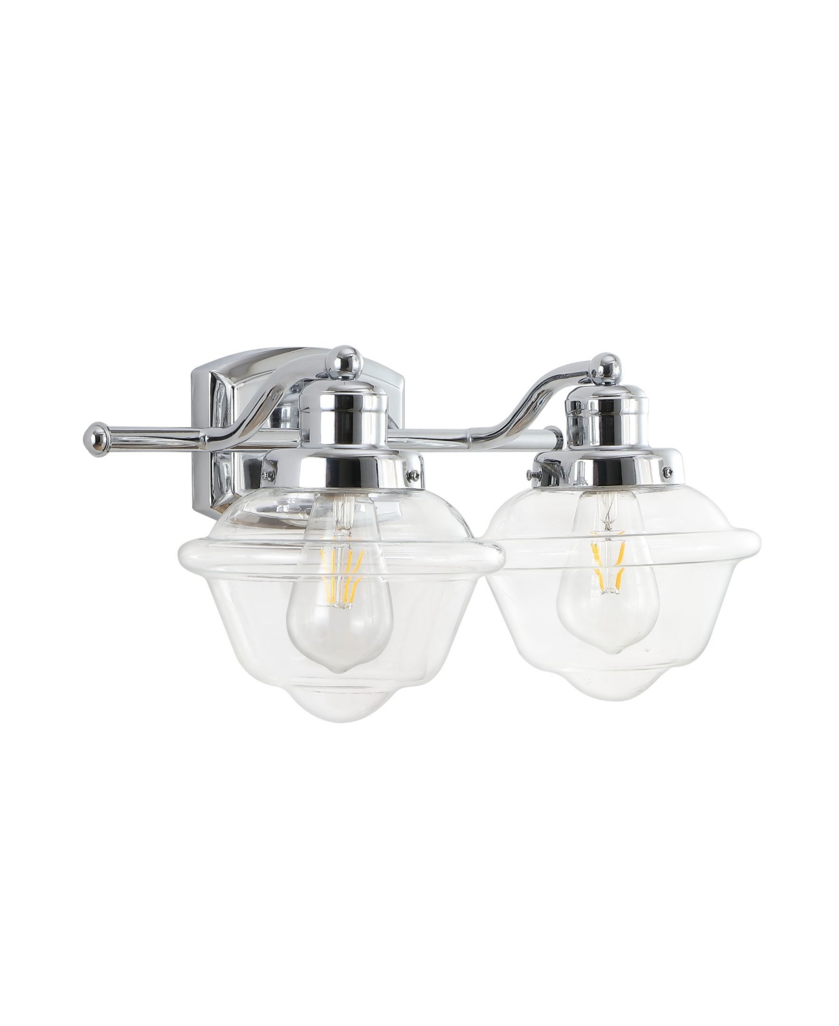 Click here for Orleans Iron/Glass Schoolhouse Led Vanity Light -... prices