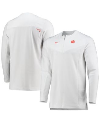 Men's White Clemson Tigers Logo Performance Quarter-Zip Jacket - Macy's