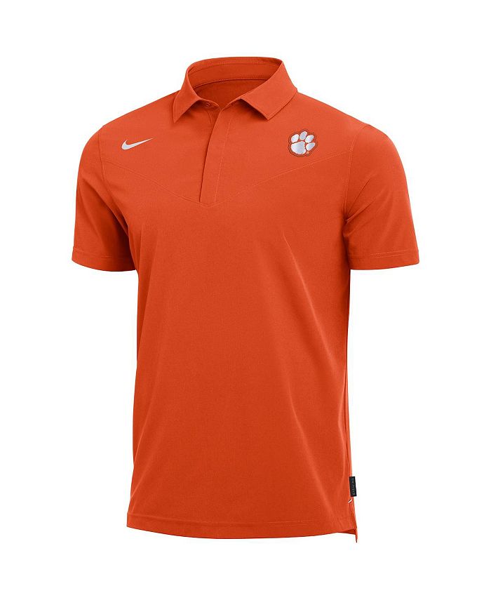 Nike Men's Orange Clemson Tigers 2021 Coaches Performance Polo Shirt ...