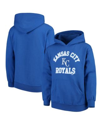 Big Boys Stitches Royal Kansas City Royals Fleece Pullover Hoodie - Macy's