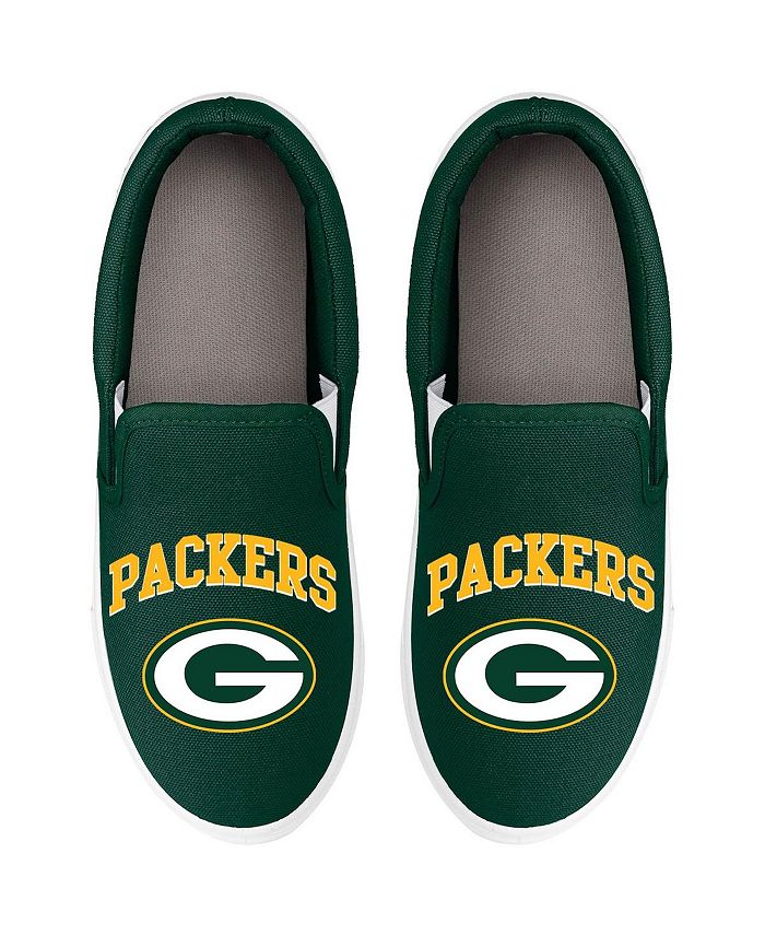 FOCO Women's Green Bay Packers Big Logo Slip-On Sneakers - Macy's