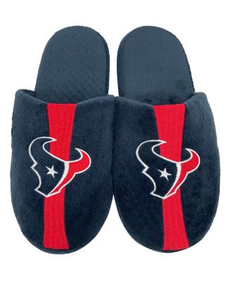 Men's FOCO Houston Texans Striped Team Slippers - Macy's