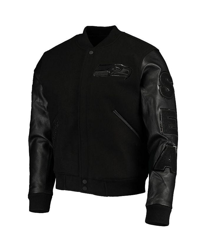 Pro Standard Men's Black Seattle Seahawks Full-Zip Varsity Jacket - Macy's