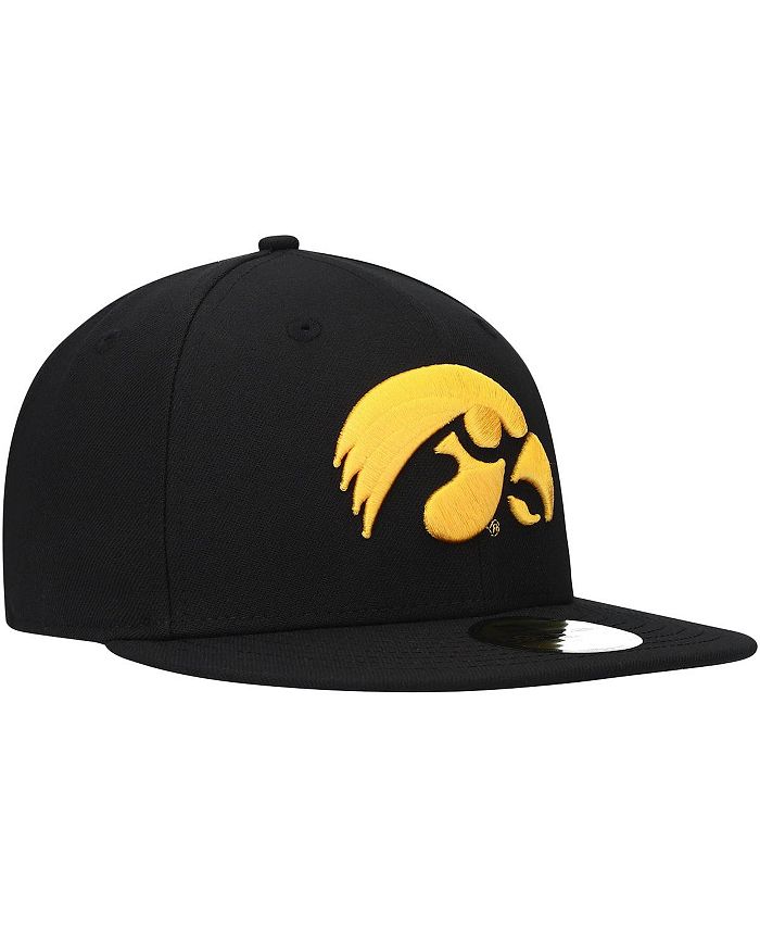 New Era Men's Black Iowa Hawkeyes Logo Basic 59FIFTY Fitted Hat - Macy's