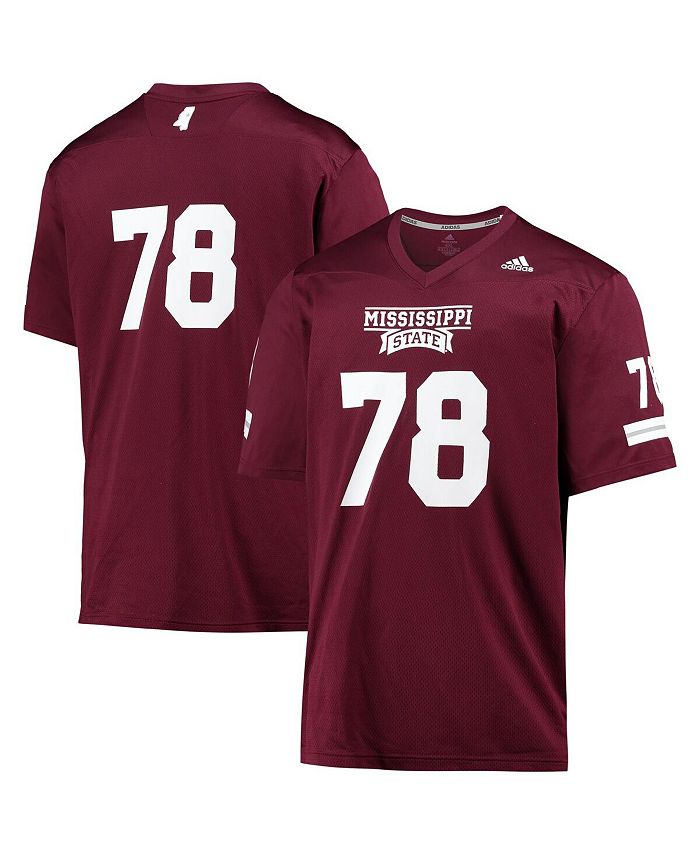 adidas Men's #78 Maroon Mississippi State Bulldogs Team Premier ...