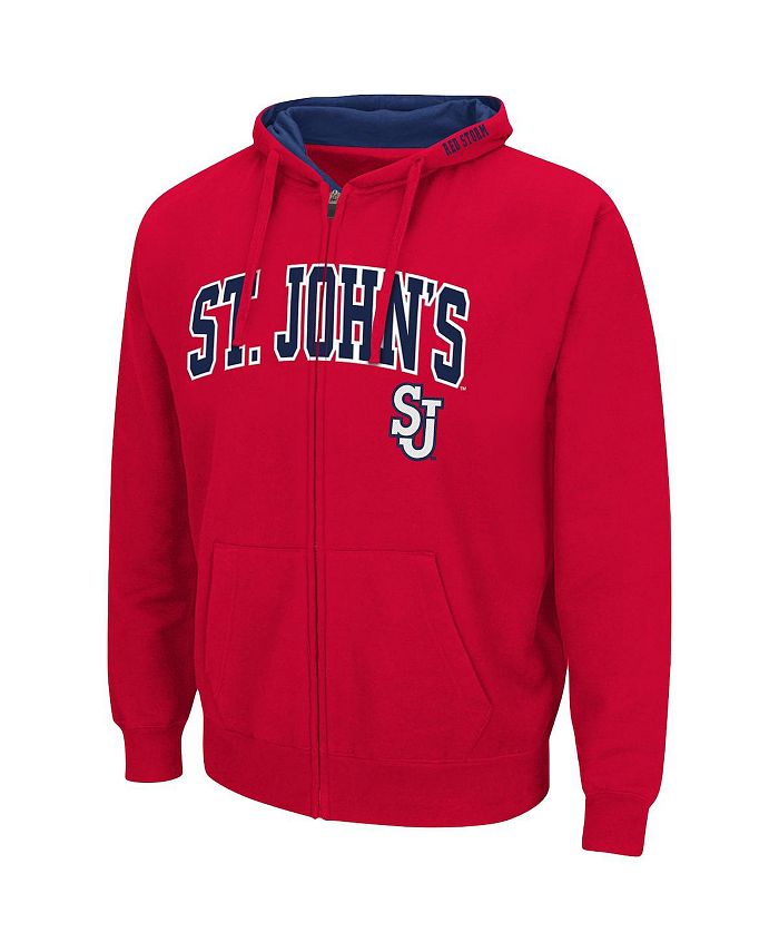 Colosseum Men's Red St. John's Red Storm Arch Logo 3.0 Full-Zip Hoodie ...